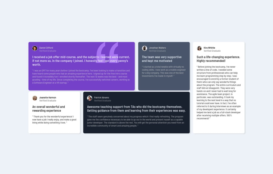 Frontend Mentor | HTML, CSS & Grid layouts coding challenge solution