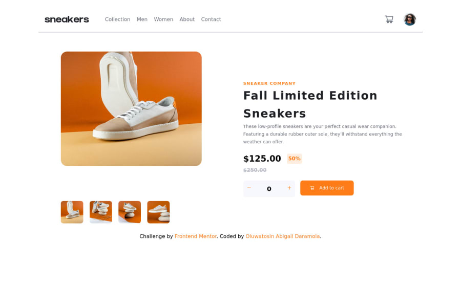Frontend Mentor Responsive E Commerce Product Reactjs Css And