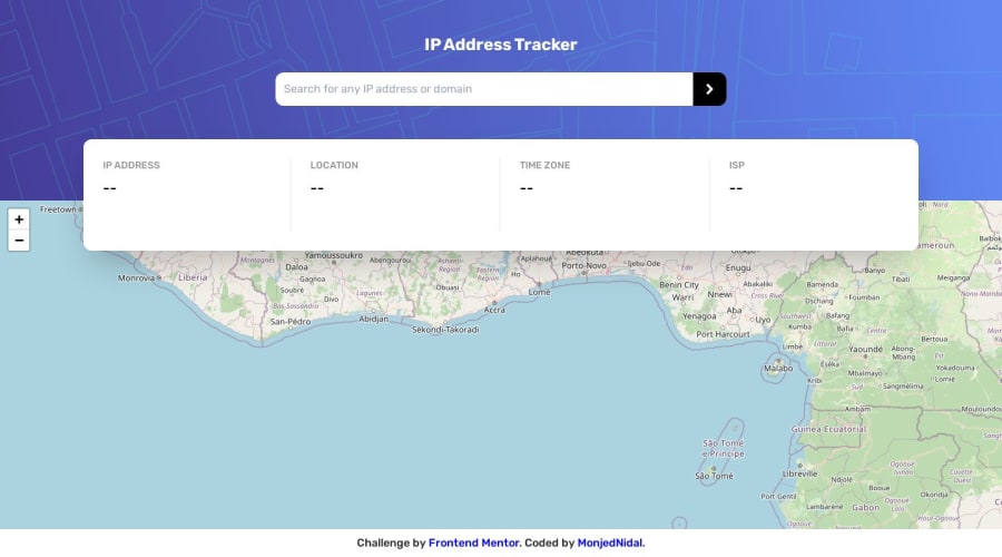 Frontend Mentor Ip Tracker App Using Reactjs With Tailwindcss Coding Challenge Solution