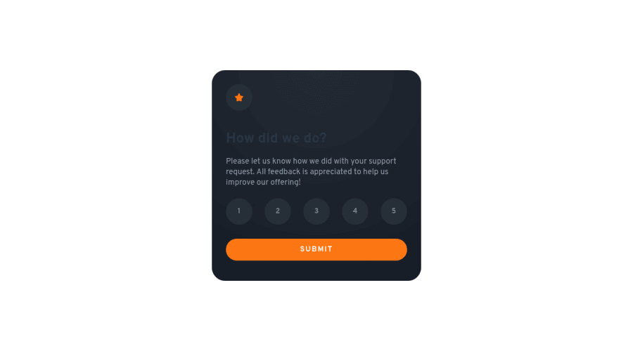 Frontend Mentor Interactive Rating Component Using Vite React App And