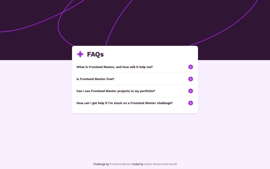 Frontend Mentor Faq Accordion With Nuxt And Tailwind Coding Challenge