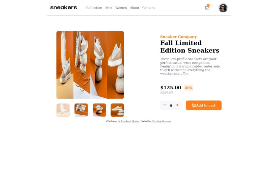 Frontend Mentor Ecommerce Using Vanilla Javascript And Scss Coding Challenge Solution
