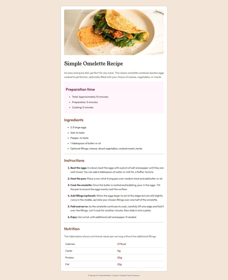 Frontend Mentor Html And Css Coding Challenge Solution