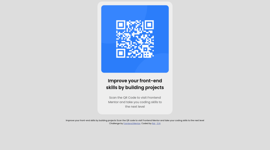 Frontend Mentor Qr Code Component Coding Challenge Solution