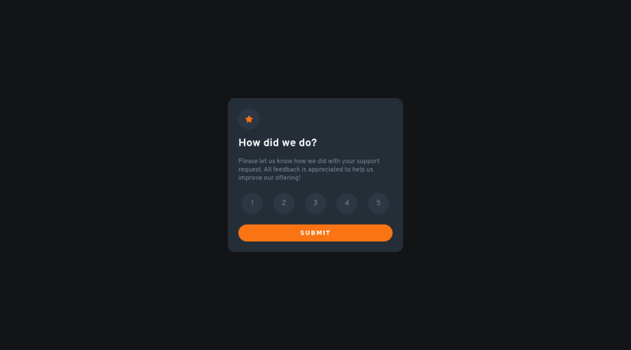 Frontend Mentor Responsive Interactive Rating Component Using Html Css And Javascript Coding