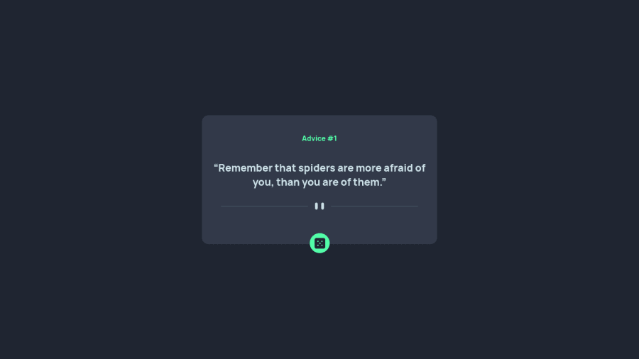 Frontend Mentor Adviceapp Powered By React Axios Coding Challenge Solution