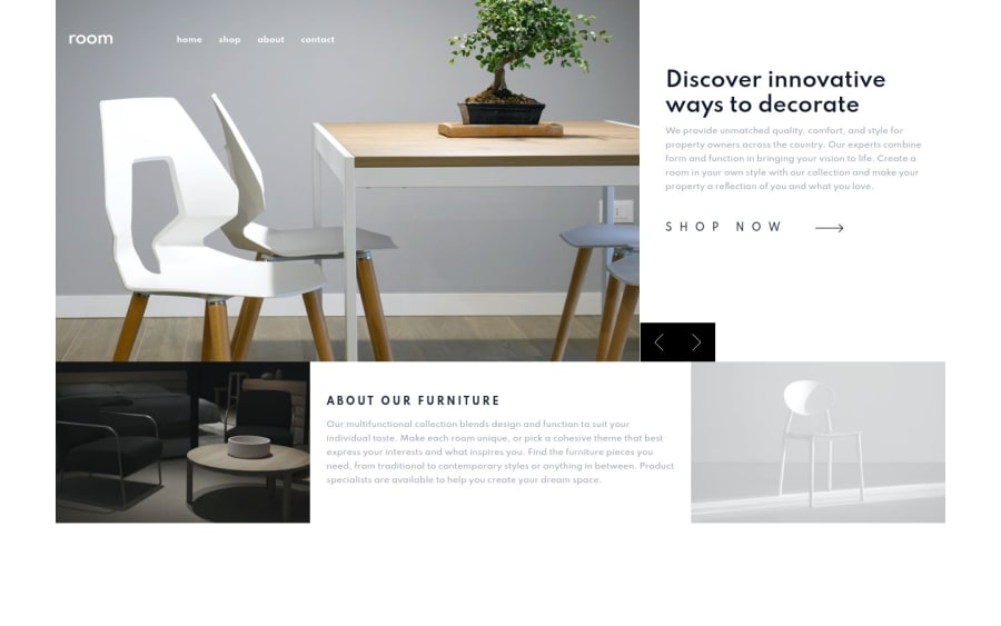 Frontend Mentor Responsive Room Homepage With Grid And Flexbox Coding Challenge Solution
