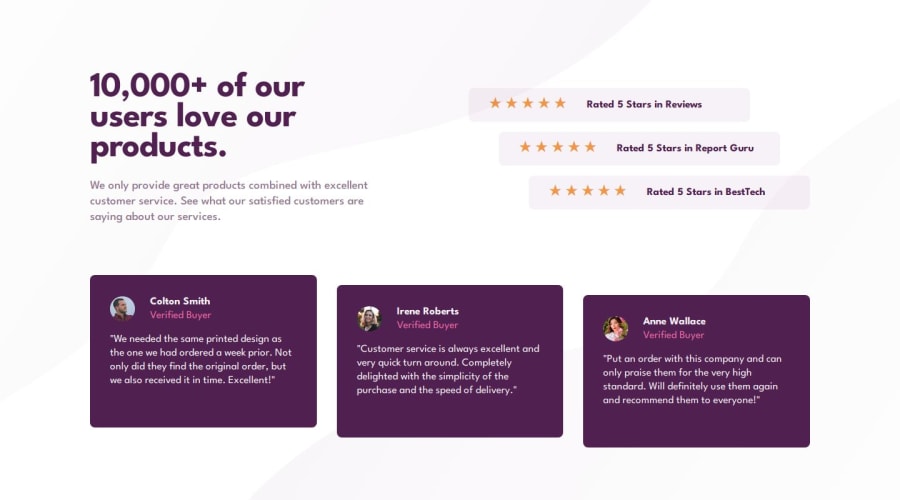 Frontend Mentor Responsive Layout Using Css Grid And Flex Coding Challenge Solution