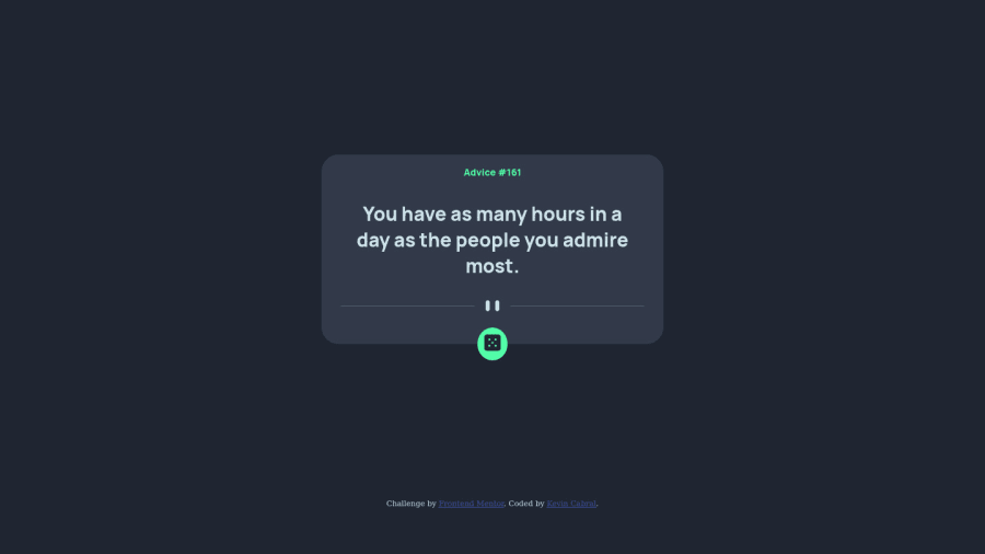 Frontend Mentor Advice Generator App Using React And Vitejs Coding
