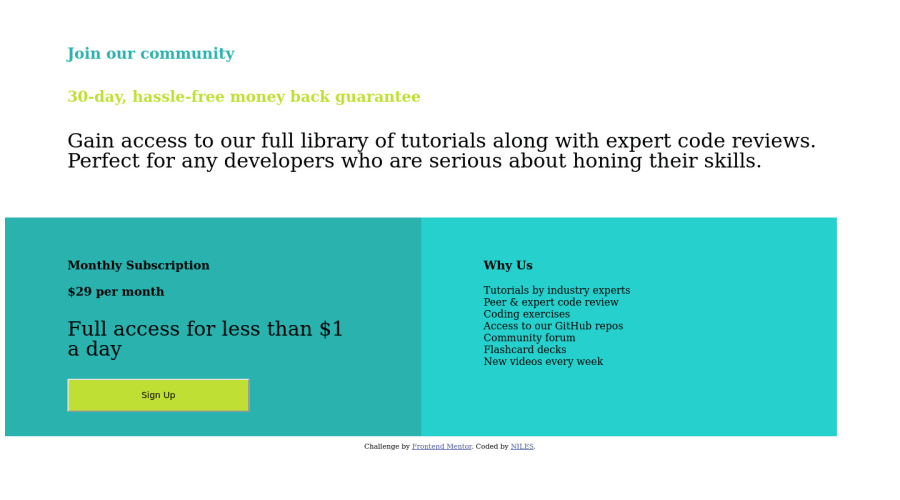 Frontend Mentor Media Queries For Responsiveness Coding Challenge