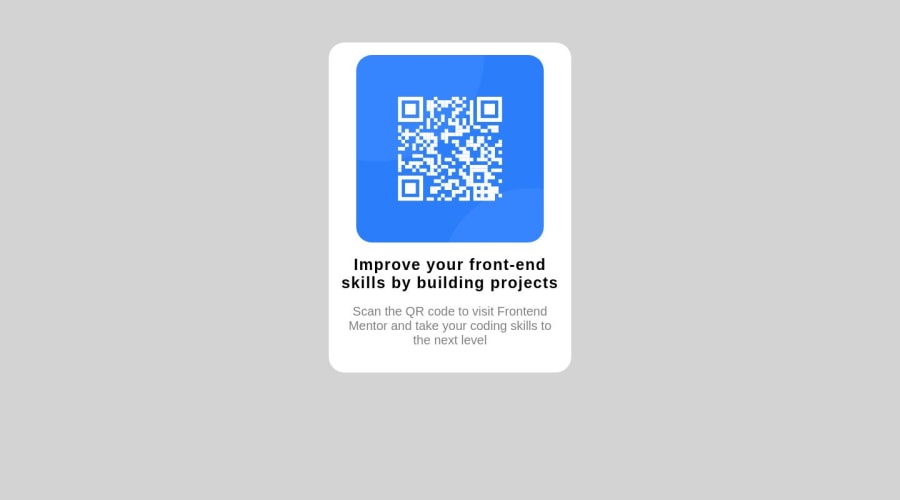 Frontend Mentor Qr Code Challenge With Vscode Html And Css Coding Challenge Solution