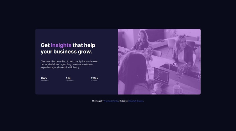 Frontend Mentor Responsive Stats Preview Card Component Challenge