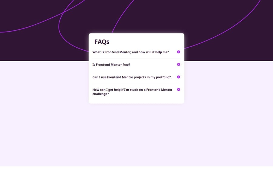 Frontend Mentor Faq Box With Css Html Js Coding Challenge Solution