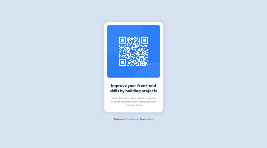 Frontend Mentor Qr Code Component Using Flex System Coding Challenge Solution