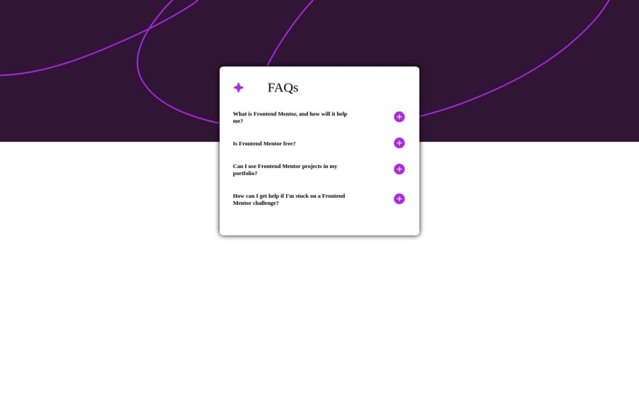 Frontend Mentor Faq Accordion Coding Challenge Solution