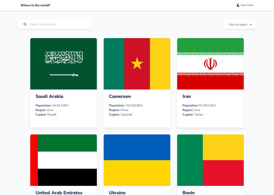Frontend Mentor Countries Api Web App With Html Tailwind And Javascript Coding Challenge Solution