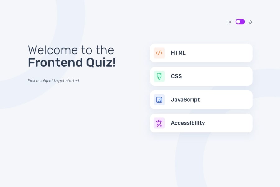 Frontend Mentor Frontend Quiz App Using Nextjs Coding Challenge Solution