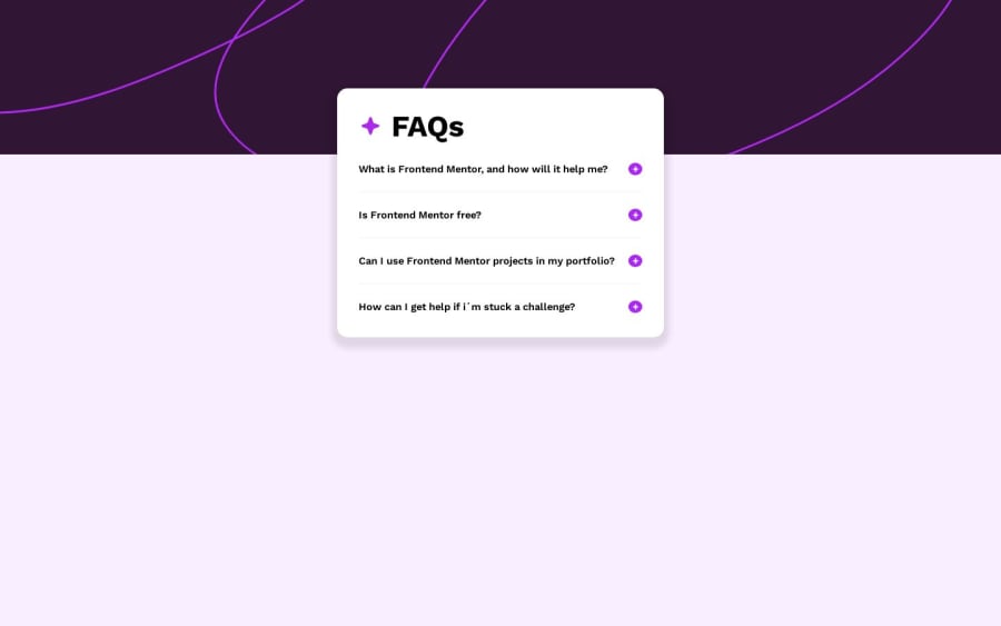 Frontend Mentor Layout Funcional Faq Accordion Coding Challenge Solution