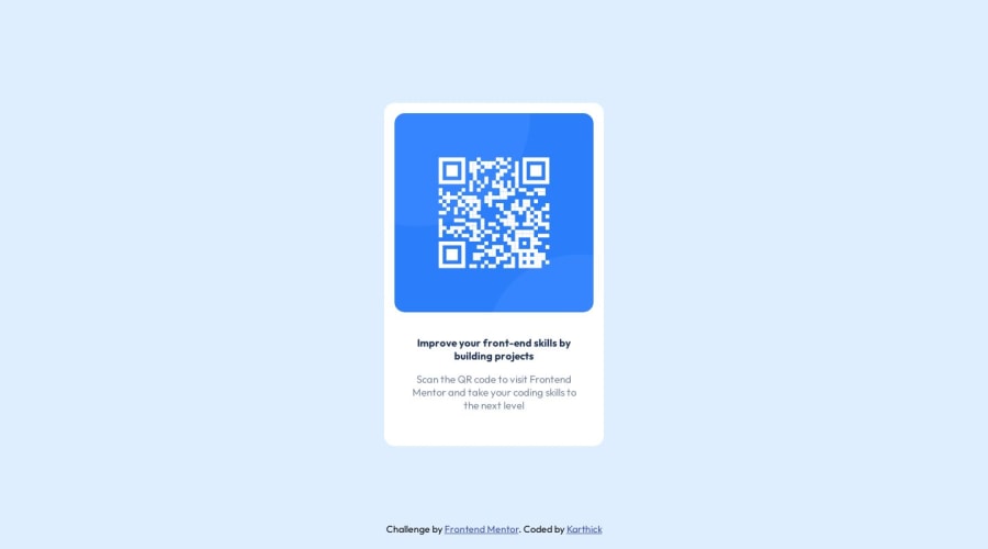 Frontend Mentor Qr Code Component Using Html And Css Coding Challenge
