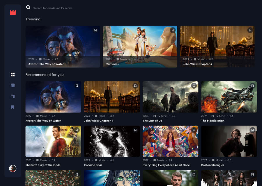 Frontend Mentor | Movie app with React & Tailwind coding challenge solution