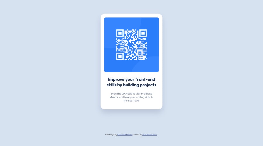 Frontend Mentor Qr Code Component Coding Challenge Solution