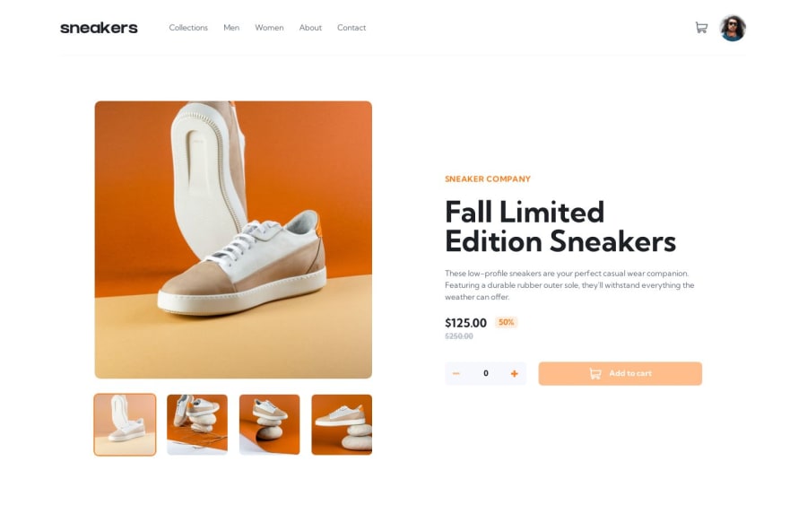 Frontend Mentor Responsive E Commerce Product Page Using React And