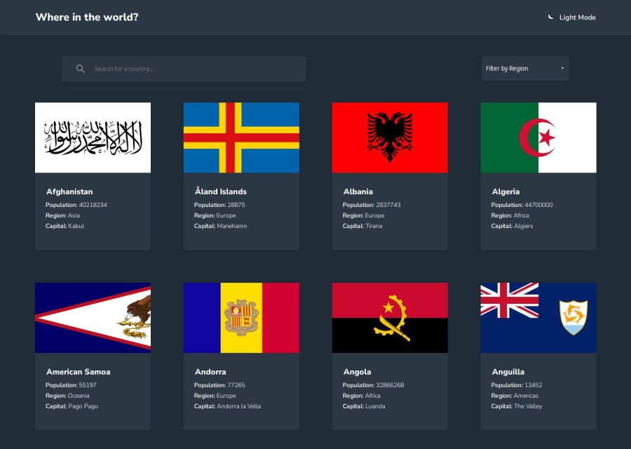 Frontend Mentor Rest Countries Api With Color Theme Switcher Vue Js