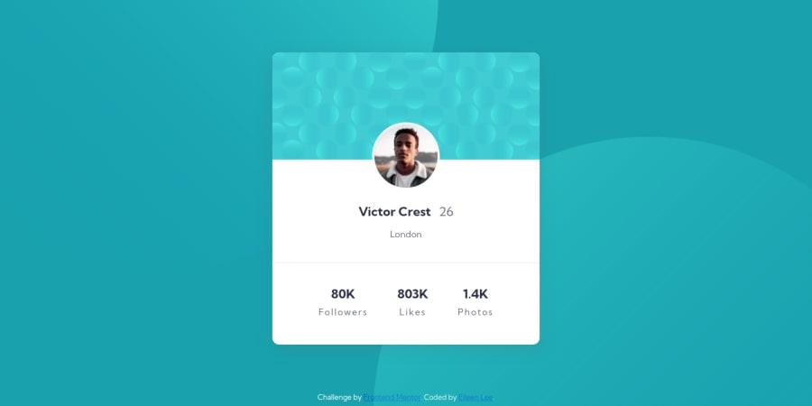 Frontend Mentor Profile Card Component Design Using Css Flexbox Coding Challenge Solution