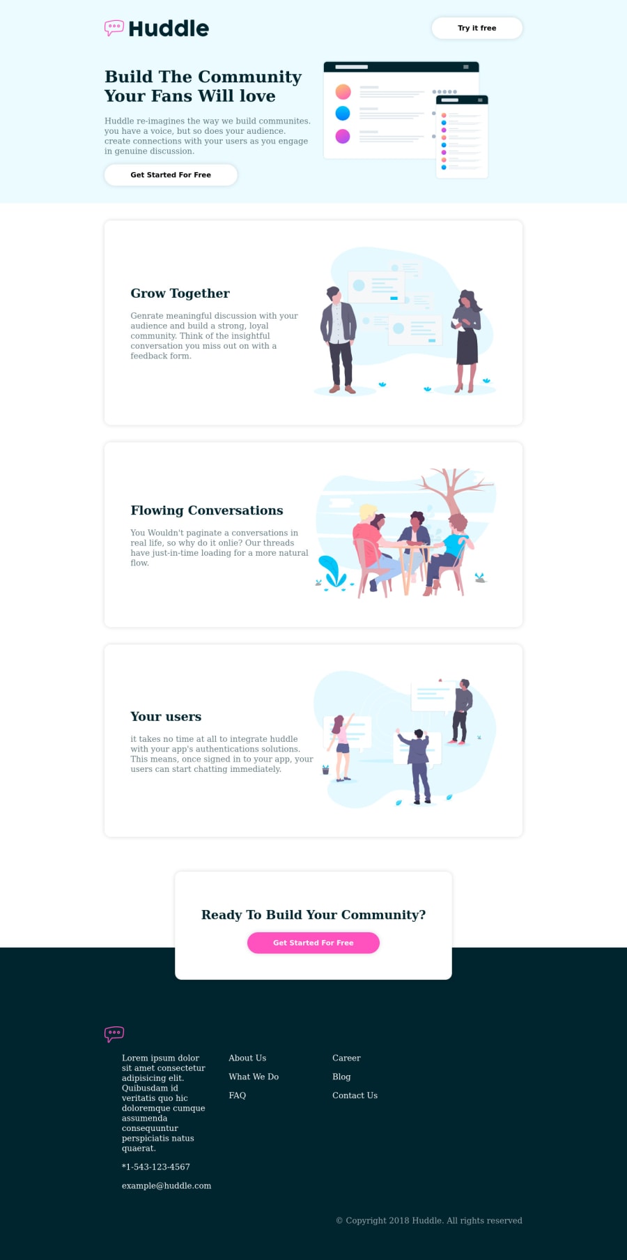 Frontend Mentor Responsive Landing Page Uses Css Coding Challenge