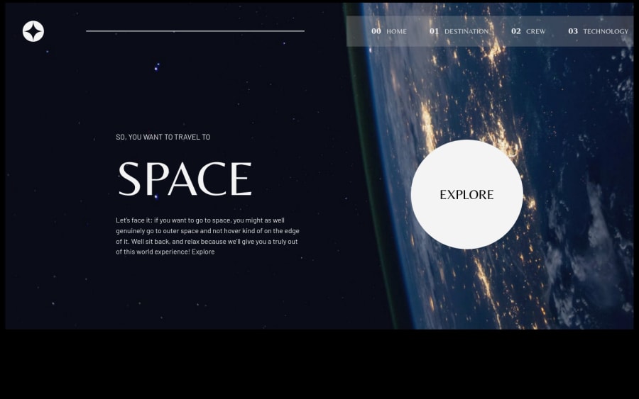 Frontend Mentor Space Tourism With React React Router And Sass Scss