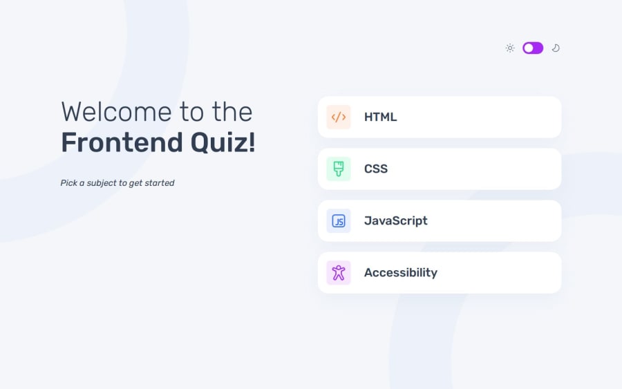 Frontend Mentor Frontend Quiz Built With React Typescript Coding
