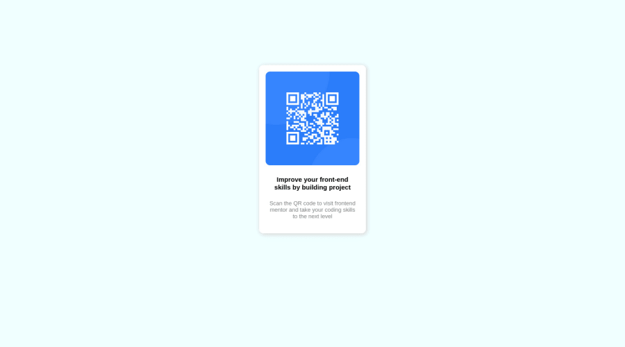 Frontend Mentor Qrcode Coding Challenge Solution