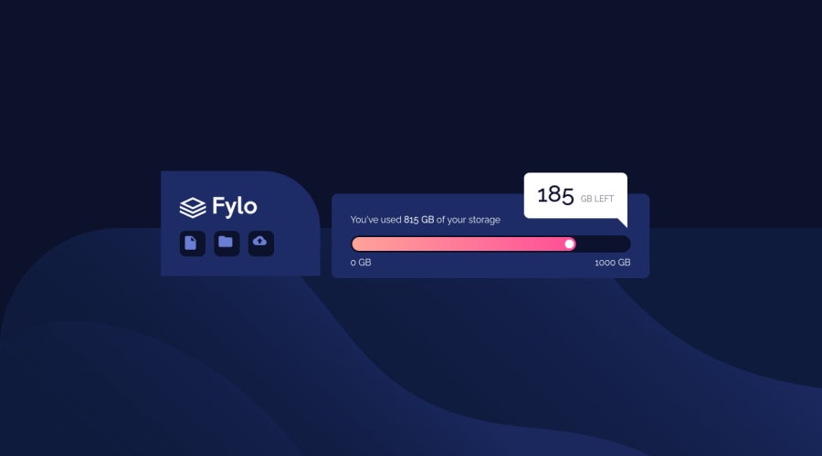Frontend Mentor Responsive Fylo Data Storage Component Using Html