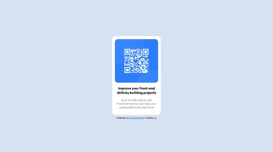 Frontend Mentor Qr Component Coding Challenge Solution