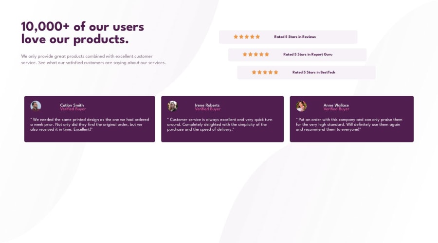 Frontend Mentor Social Proof Section Component Using Html And Css Coding Challenge Solution
