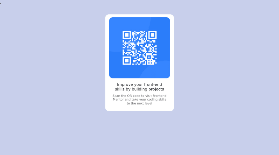 Frontend Mentor Componente Qr Code Coding Challenge Solution