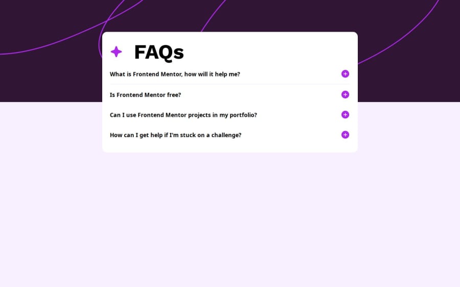 Frontend Mentor Frontend Mentor Faq Accordion Coding Challenge Solution