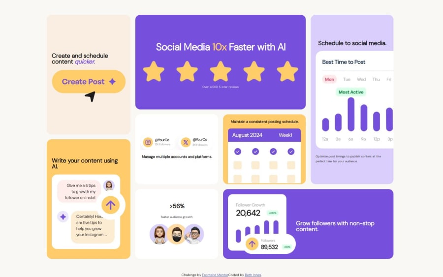 Frontend Mentor | CSS Grid Bento box coding challenge solution Frontend Mentor | CSS Grid Bento box coding challenge solution