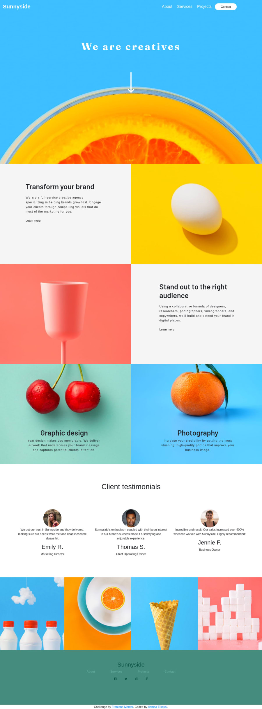 Frontend Mentor Responsive Site Html Css Bootstrap Js Coding Challenge Solution