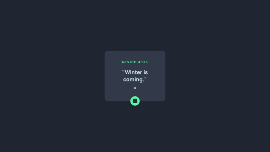 Frontend Mentor Advice Generator App With Reactjs Coding Challenge
