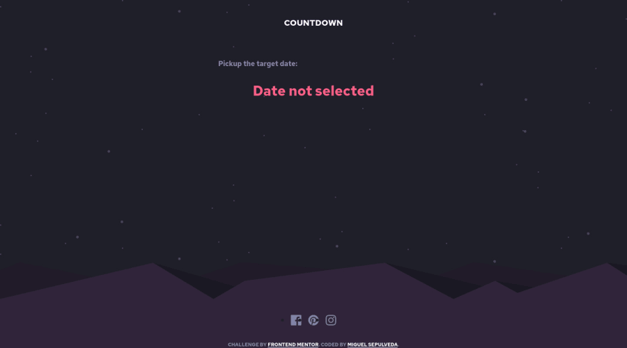 Frontend Mentor Countdown Timer Made With Vanilla Js And Bootstrap Coding Challenge Solution