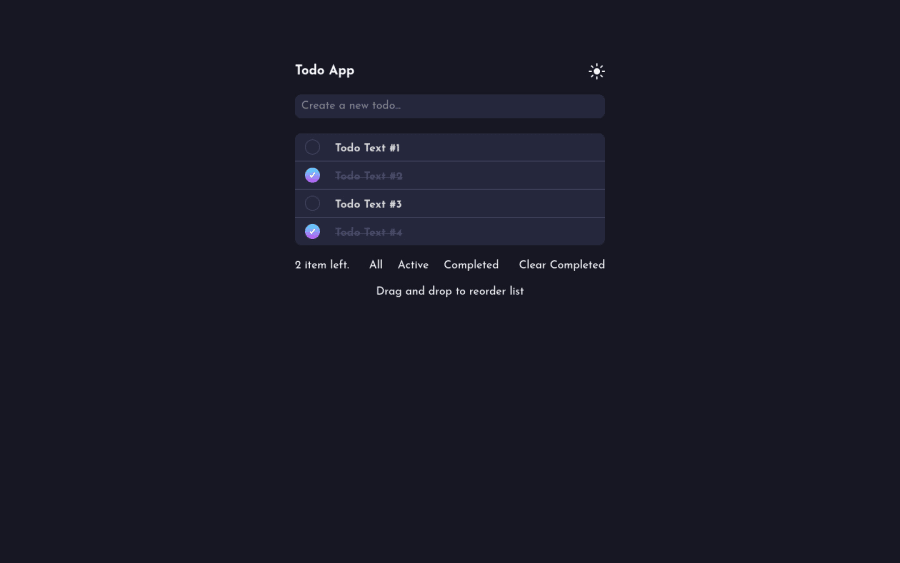 Frontend Mentor Todo App Using Vuejs And Scss Coding Challenge Solution