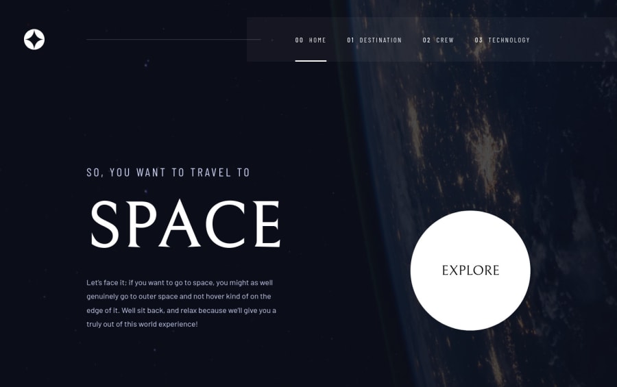 Frontend Mentor Space Tourism Multi Page Website Hub With Astro And