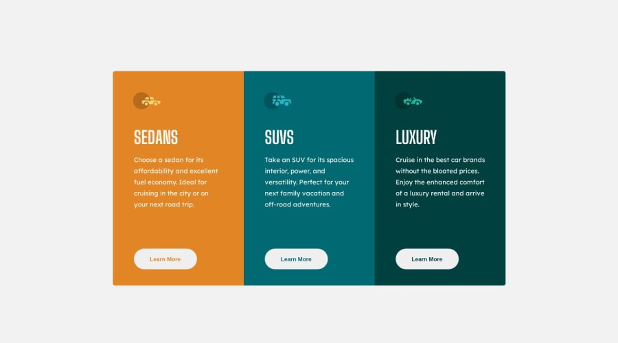 Frontend Mentor 3 Column Preview Card Component Solution Coding