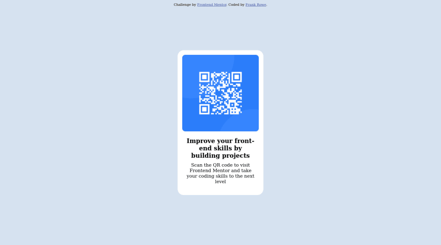 Frontend Mentor Qr Code Attempt 1 Coding Challenge Solution