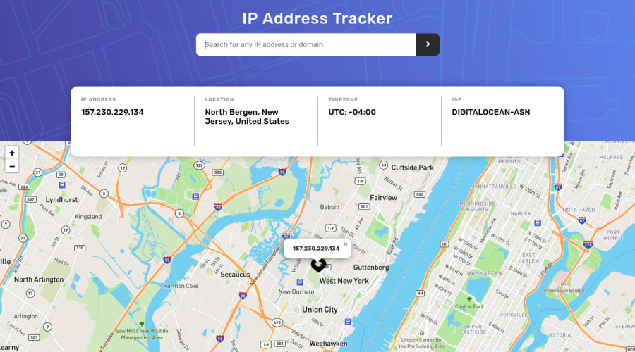 Frontend Mentor Ip Address Tracker App Coding Challenge Solution
