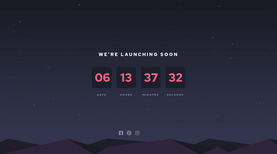 Frontend Mentor Countdown Timer Using Html Css And Javascript Coding Challenge Solution