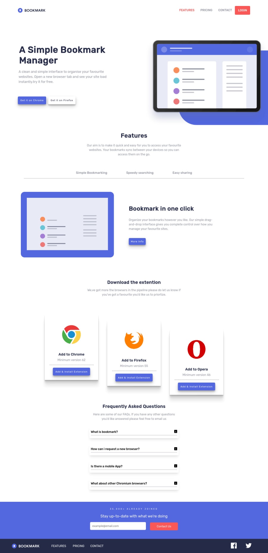 Frontend Mentor Responsive Landing Page Built With Reactjs Coding Challenge Solution