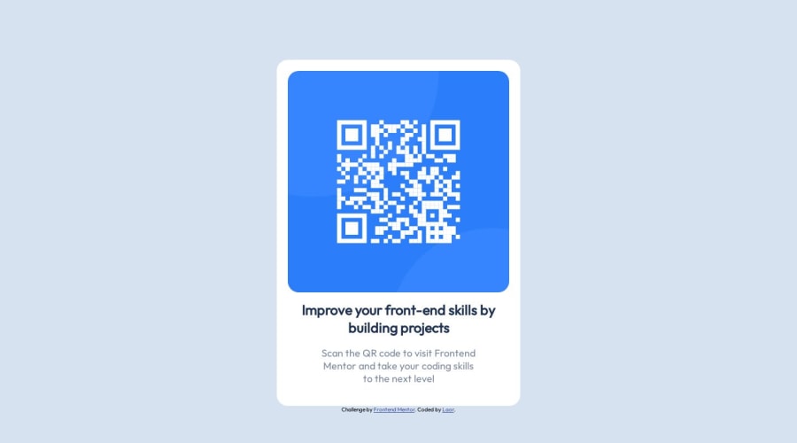 Frontend Mentor Responsive Qr Code Page Using Css Gride Coding Challenge Solution