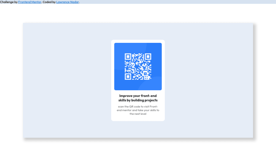 Frontend Mentor | created QR code using HTML and CSS using flexbox coding challenge solution